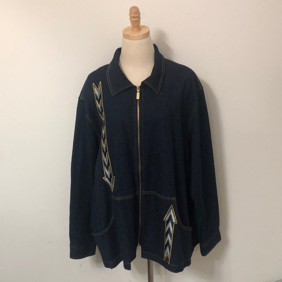 Bob Mackie | Jackets & Coats | Vintage Denim Jacket Bob Mackie Wearable ...